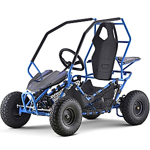 MotoTec Kids Electric Go Kart Maverick 1000w Blue