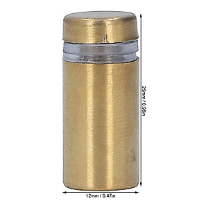 Standoff Screws, 12Pcs Indoor Outdoor Wall Standoffs Rust Proof with Anchor for Displaying