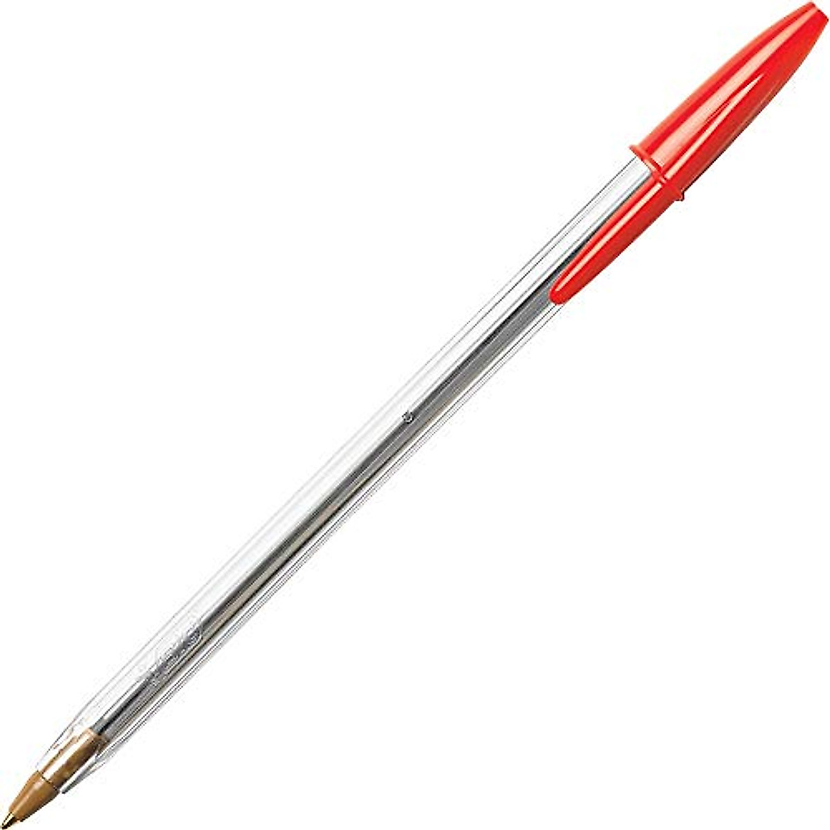 Bic Cristal Xtra-Smooth Ball Pen - 10 plus 2 Bonus Pack (12 count) - Red Medium Point Ballpoint Pen