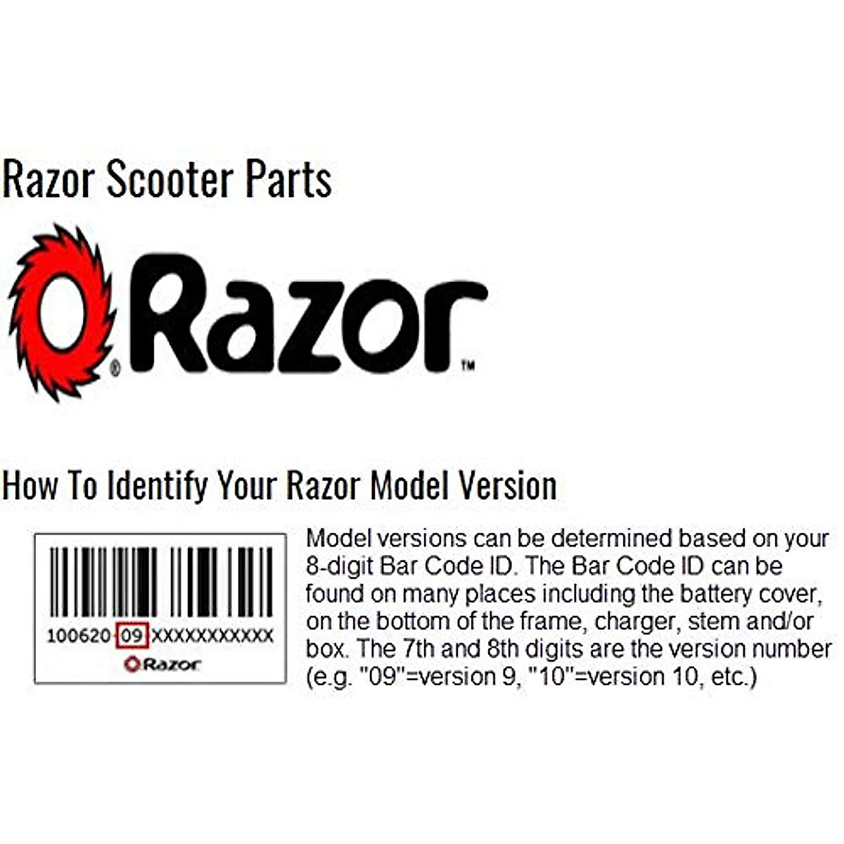Razor MX350/MX400 Electrical Kit