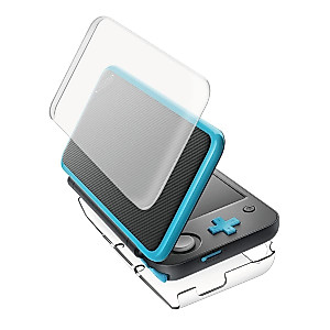 VSEER New 2DS XL Case - Crystal Transparent Hard Shell Protective Case Cover Skin Ultra Clear Anti-Scratch Accessory Compatible with New 2017 2DS XL LL