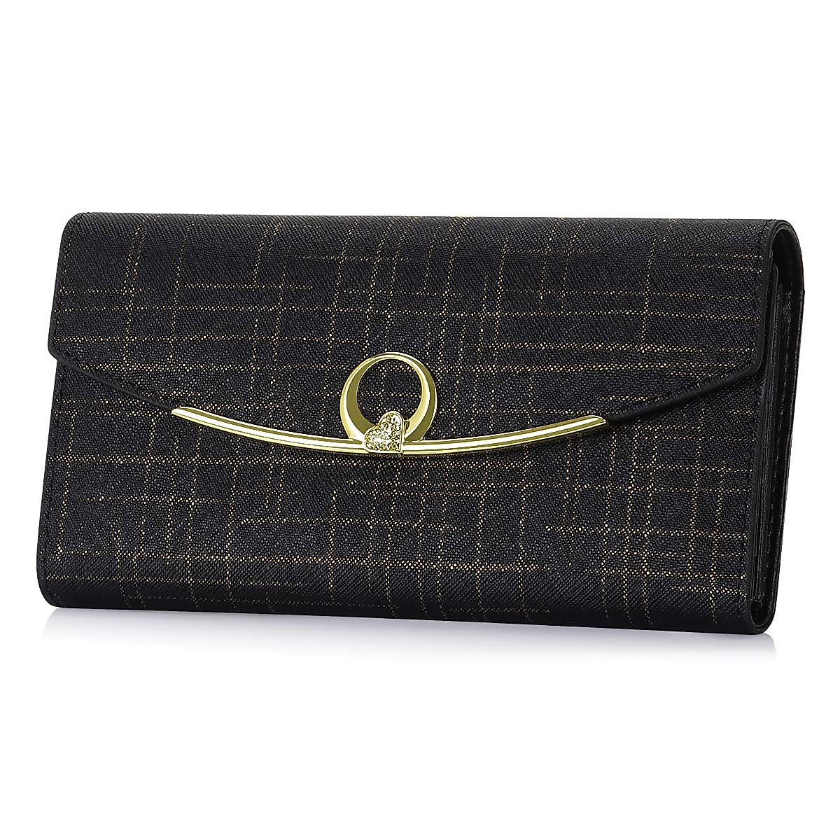 XEYOU Women Leather Wallet Trifold Clutch Wallet Purse Ladies Card Holder Cellphone Wallet for Women