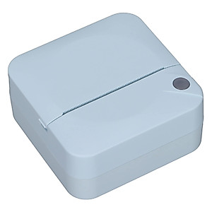 Wisoqu Pocket Printer, 200DPI Mini Thermal Printer Rechargeable Portable Photo Printer for Study Home Office, Builtin 800mah Lithium Battery (Blue)