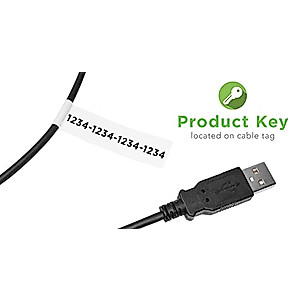 Plugable USB 2.0 Transfer Cable, Unlimited Use, Transfer Data Between 2 Windows PC's, Compatible with Windows 11, 10, 7, XP, Bravura Easy Computer Sync Software Included