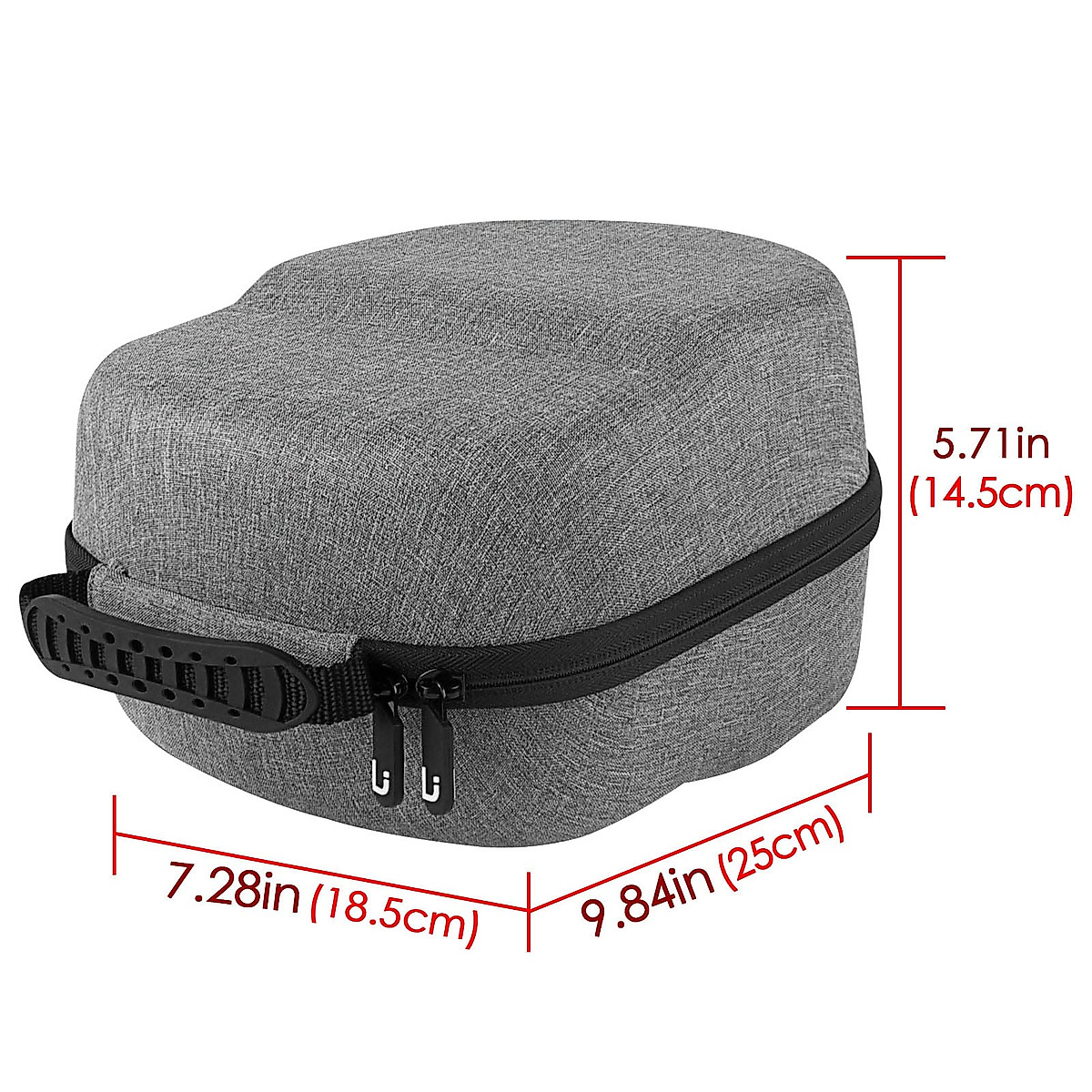 Linkidea Hard Travel Case Compatible with Meta Q 2, Q Pro, VR Oculus Q2 Portable Protective Cover Storage Carrying Bag VR Accessories (Grey)