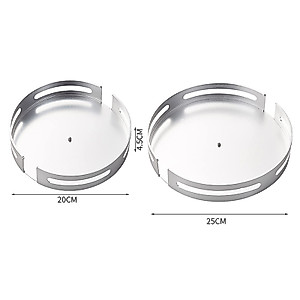 Lazy Susan Turntable for Cabinet 20 cm / 8 in - 25 cm / 10 in Space Aluminum Material Widened and Thickened 360° Rotating and Fetching is Convenient and Fast