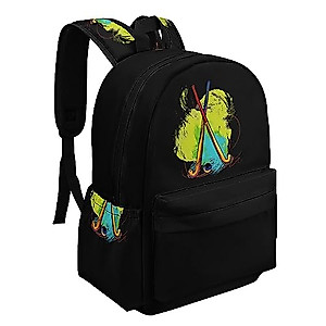 Field Hockey Travel Backpack Lightweight 16.5 Inch Computer Laptop Bag Casual Daypack for Men Women