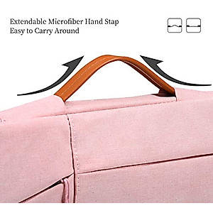 imComor 14-15 Inch Waterproof Laptop Sleeve Briefcase Women Ladies Bag, Pink