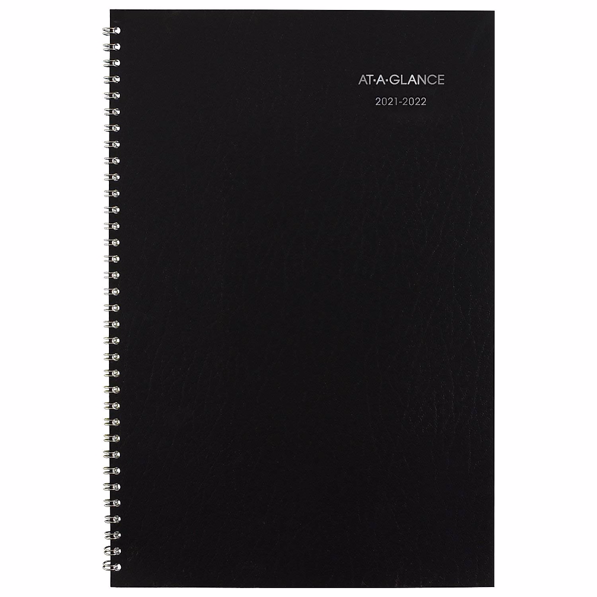 AT-A-GLANCE Academic Planner 2021-2022, AT-A-GLANCE Monthly Planner, 8" x 12", Large, for School, Teacher, Student, DayMinder, Black (AY200)