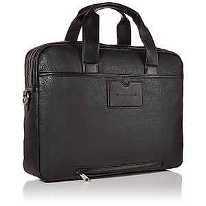 Tommy Hilfiger mens Tommy Hilfiger Leo Briefcase, Black, OS US