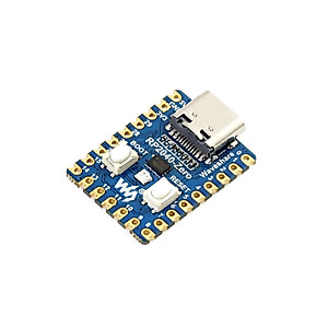 Waveshare RP2040-Zero High-Performance Pico-Like MCU Board Based On Raspberry Pi Microcontroller RP2040 Castellated Module Allows Soldering Direct to Carrier Boards-3pcs