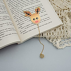 KIZOSA Metal Butterfly Flower Bookmark and Unique Deer Bookmark Bundle