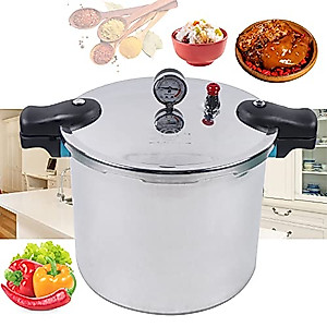 Pressure Cooker Canner Stovetop Aluminum Alloy 22L 32CM 90kpa w/Gauge For Gas Stove Highland/Apartment Living