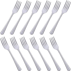 Dinner Forks Set of 12,Dominion Heavy Duty Forks,Stainless Steel Silverware Table Forks Mirror Polished Forks for Kitchen, Matching Spoons or Knifes, Commercial Restaurant Easy to Clean, 7 inches