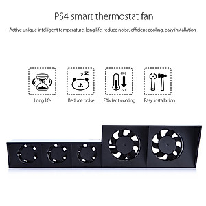 Miboo PS4 Cooling Fan External Cooler Fan for Sony Playstation 4 PS4 Gaming Console by Miboo