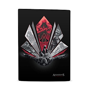 Head Case Designs Officially Licensed Assassin's Creed Leap Of Faith Graphics Matte Vinyl Faceplate Sticker Gaming Skin Decal Cover Compatible With Sony PlayStation 5 PS5 Digital Edition Console