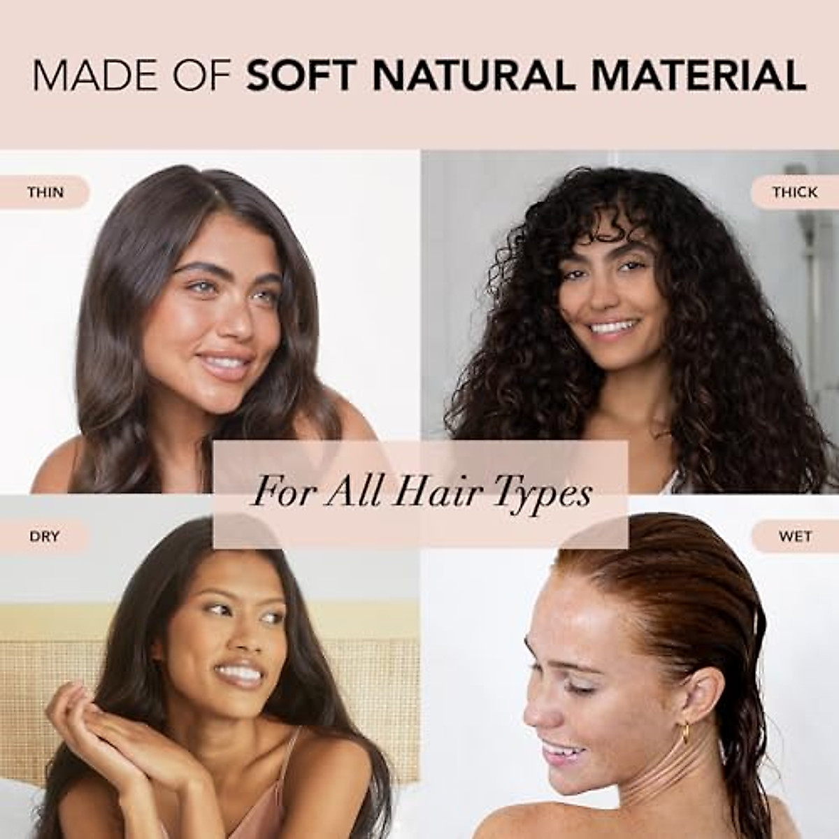 Kitsch Microfiber Hair Towel Scrunchies - Ultra Soft, Large, 2 pcs (White) - Ideal for Thick, Thin, Curly or Straight Hair - Fast Drying Magic - Perfect for Women and Girls - Machine Washable