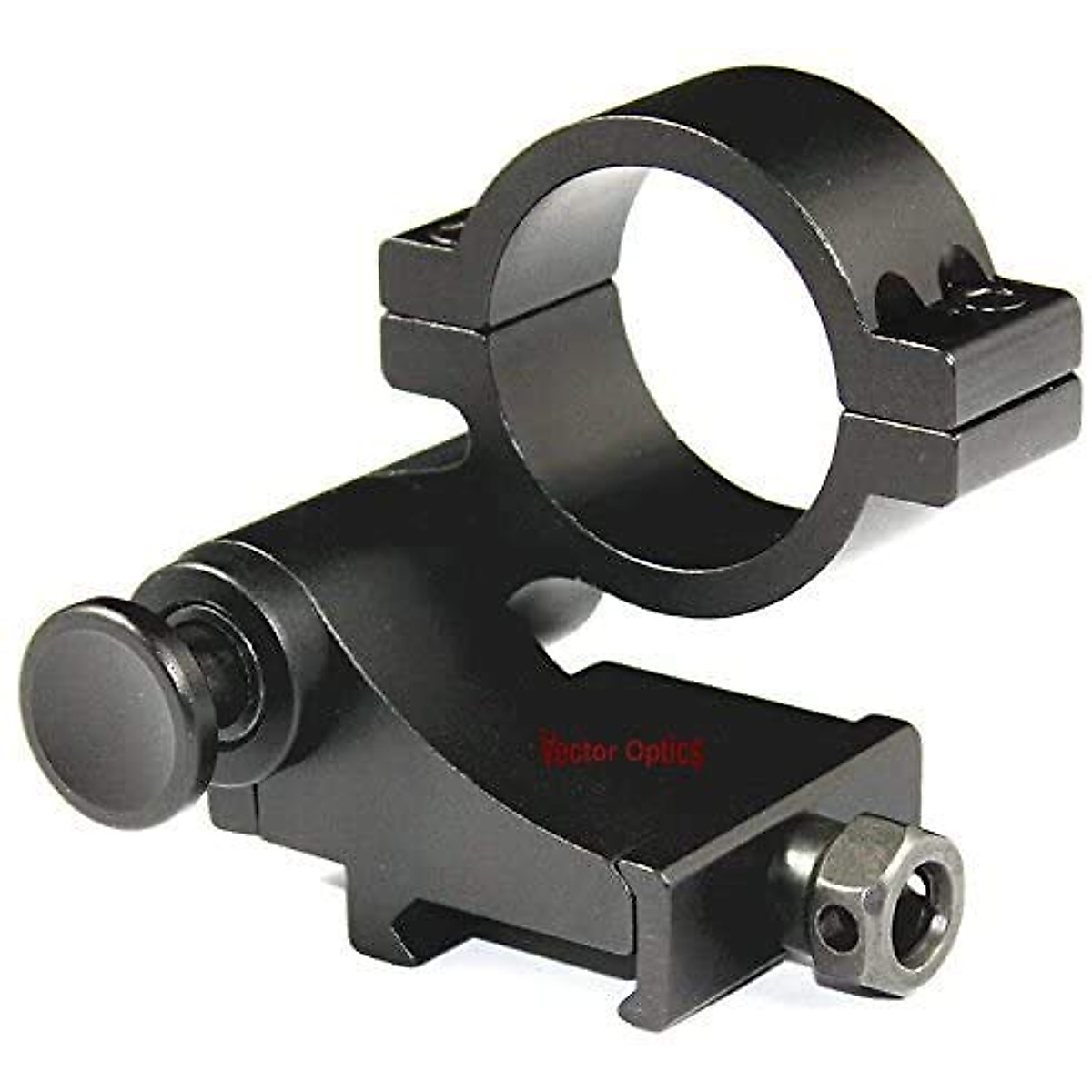 Vector Optics Rubber Armored 3X Magnifier Holographic Red Dot Sight Scope Flip to Side QD Weaver Mount Color Black