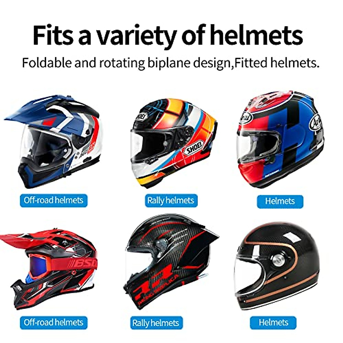 Motorcycle Helmet Chin Mount for GoPro, Claw Clamp Body Strap Fit for Most Helmets Stable Fast Release Riding Cycling Accessories for Go Pro Max Hero 11 10 9 8 7 6 5 Insta360 DJI Osmo Action Pocket 2