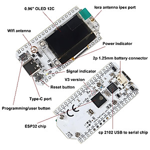 ESP32 LoRa V3 LoRa32 OLED Development Board TCA9548 TCA9548A 1-to-8 I2C 8 Channel Expansion Board Multiplexer Breakout IIC Module CJMCU- 9548 Development Board