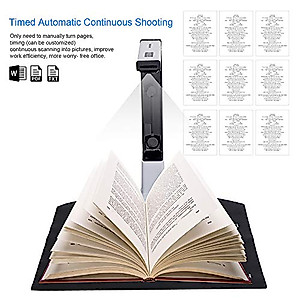 8MP USB Document Camera For Teachers, High Definition Portable Scanner With OCR Text Recognition Function, Real-time Projection Video Recording Versatility A4 Format Used for Office Education Training