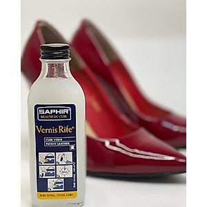 SAPHIR Vernis Rife - Patent Leather Cleaner - Shine, Clean and Protect against Cracking - Neutral - 100mL