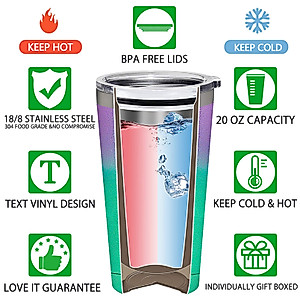 BIRGILT 40th Birthday Gifts for Women Men - Funny Gifts for Best Friends Wife Mom Husband - Tumbler Cup