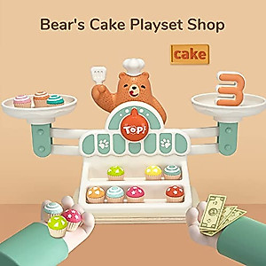 TOP BRIGHT Balance Math Game for Kids, Preschool Math Games for Kids Ages 3-5, STEM Montessori Toys for 2 3 4 Year Old Girls Boys Gifts