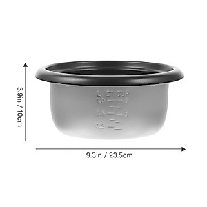 UPKOCH Interior Accessories Stainless Steel Cookware Rice Cooker Inner Pot Rice Cooker Liner Cake Molds Non- stick Rice Cooking Container 3L for Rice Maker Cooker Cake Container