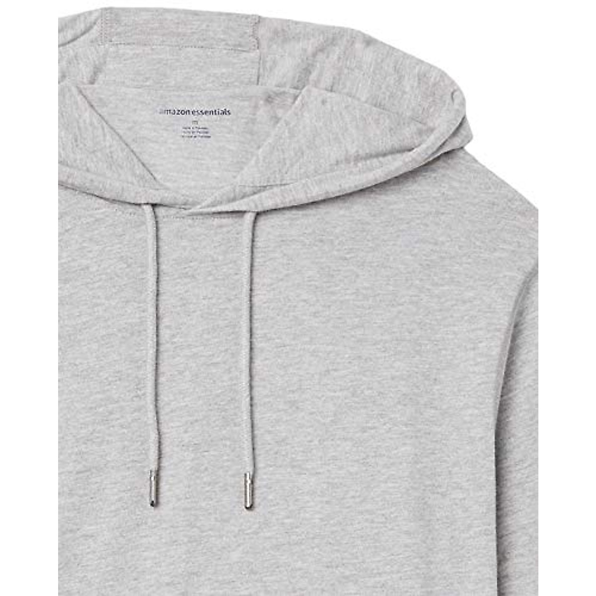 Amazon Essentials Men's Lightweight Jersey Pullover Hoodie, Medium Grey Heather, Medium