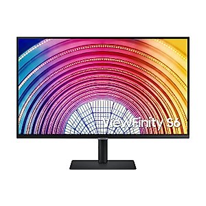 SAMSUNG 32 Inches S60A Series QHD (2560x1440) Computer Monitor, 75Hz, HDMI, Display Port, HDR10 (1 Billion Colors), Height Adjustable Stand, TUV-Certified Intelligent Eye Care (LS32A600NWNXGO)