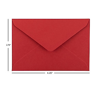 140 Mini Envelopes 14 Assorted Colors, Gift Card, Business Card Envelopes 4"x 2.7"