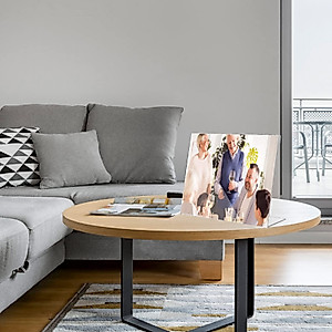 COYMOS Acrylic Sign Holder 8.5 x 11 Horizontal 6 Pack Slant Back Acrylic Stands for Display Plexiglass Clear Acrylic Display Stands for Ad Frame, Picture Photo Frames, Promotions, Restaurants, Office