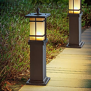 Enlylyog Lawn Lights, Outdoor Garden Lights, Villa Home Street Lights, Waterproof Garden Room Peripheral Wall Column Head Lights, Commercial Shop Lights