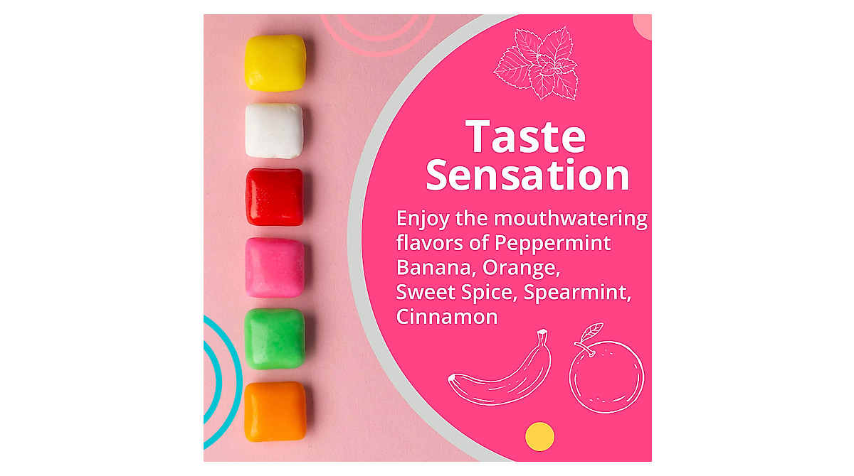 Chiclets Gum - Assorted Colors & Flavors Chewing Gum - Chicklets Gum ...