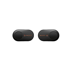 Sony WF-1000XM3 Truly Wireless Noise Cancelling Headphones with Mic, up to 32 Hours Battery Life, Stable Bluetooth Connection, Wearing Detection with Alexa Built-in - Black