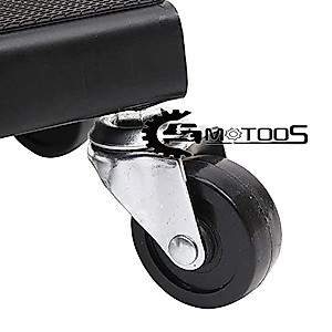 3 Pcs Snowmobile Dolly Set Anti-Slip Snow Mobile Moving Rollers Dollies Movers with Caster Wheels 1500 LBS, Black