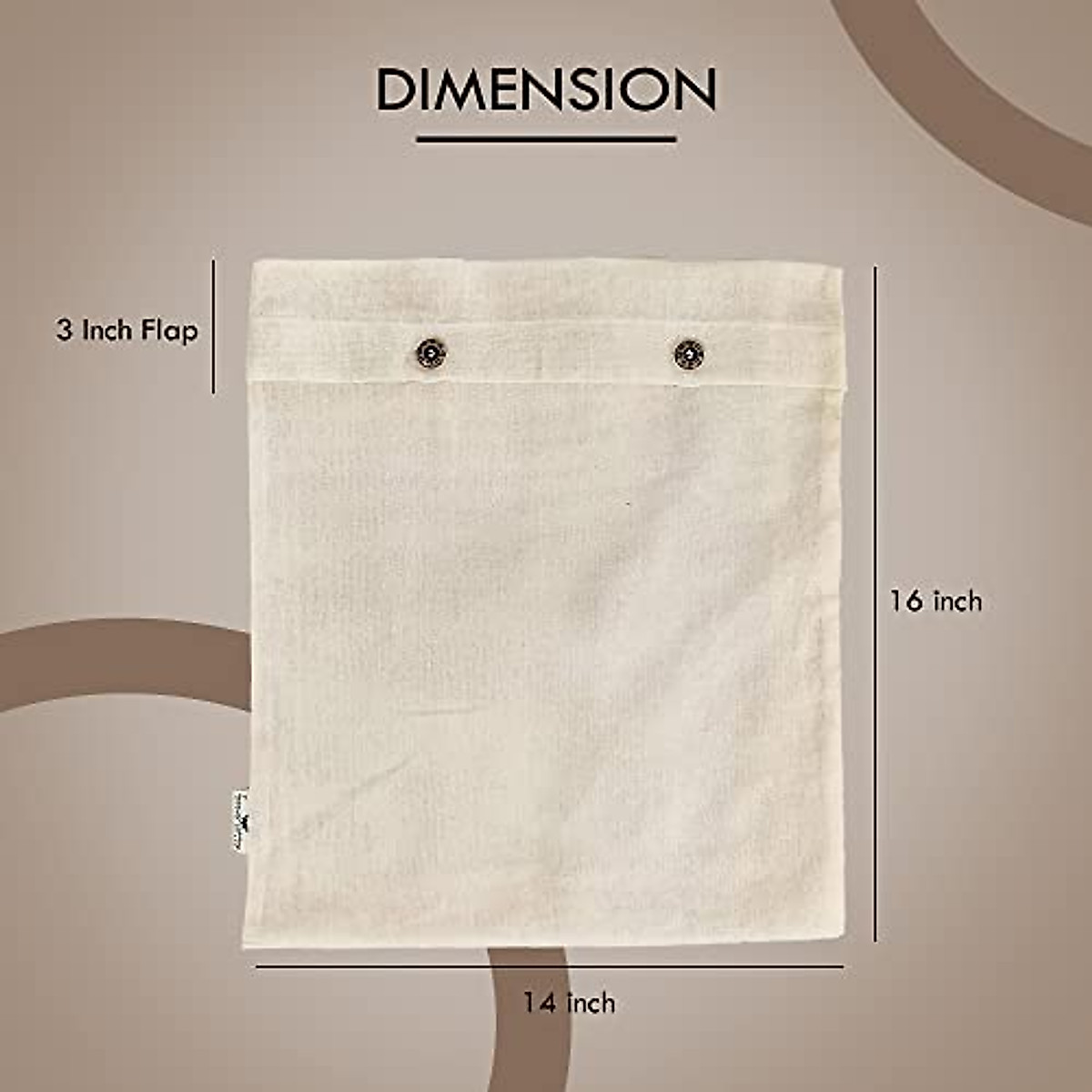 Forever Cotton Saree covers / bags for Clothing and Wardrobe Storage (Set of 9) Size 16inch by 14inch.