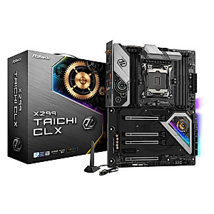 ASRock Motherboard X299 Taichi CLX LGA2066 X299 256GB DDR4 PCI Express SATA ATX Retail / X299 Taichi CLX /