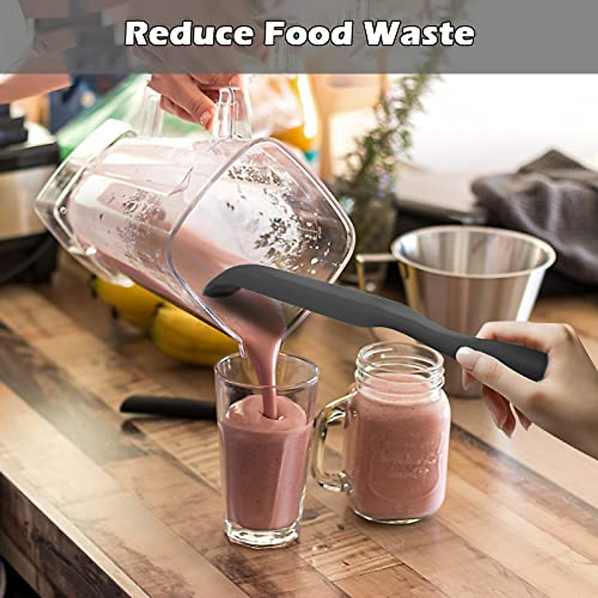 Silicone Blender Spatula, Slim Blade Scraper Accessory Designed for Vitamix Blender Blades