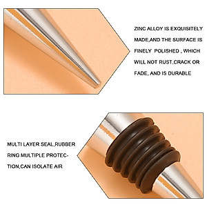 Erpmlyo 10Pcs Gadget Add a Bead Rhinestone Lampwork Decorative Beaded Wine Bottle Stopper Zinc Alloy Silver Beadable Bottle Sto