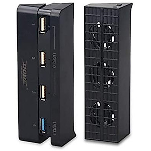 Dobe intelligent cooling fan & hub for Sony PlayStation 4 PS4 Slim Console System