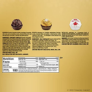 Ferrero Collection Premium Gourmet Assorted Hazelnut Milk Chocolate, Dark Chocolate and Coconut, A Great Easter Gift, 48 Count