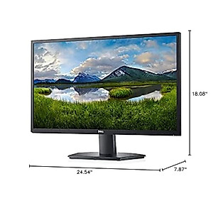 Dell SE2722H Monitor - 27-inch Full HD (1920 x 1080) 60Hz 8ms Display, HDMI/VGA Connectivity, AMD FreeSync Technology, Tilt Adjustability - Black