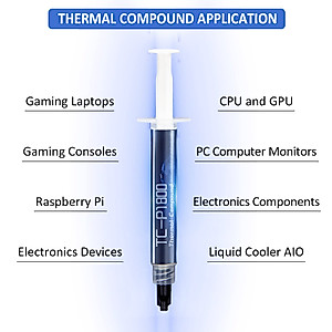 PANO-MOUNTS 18W/m•K 5g Thermal Paste, High Performance Thermal heatsink Compound CPU, for Cooling PC GPU, PS5, Laptops Graphics Cards and Other Processors
