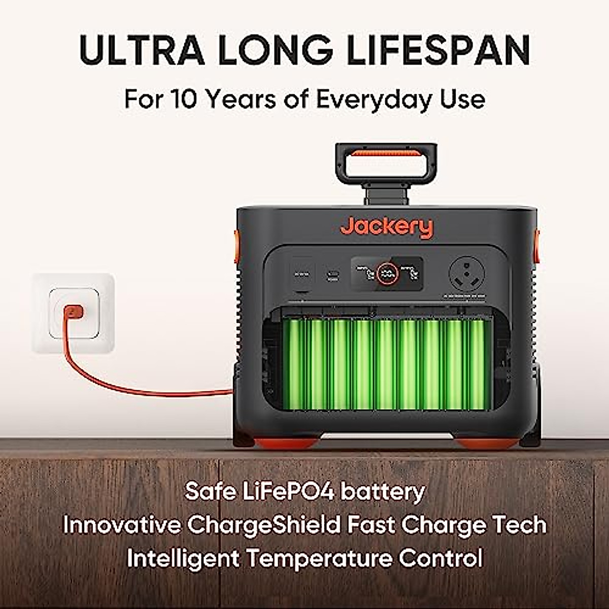 Jackery Portable Power Station Explorer 2000 Plus, Solar Generator with 2042Wh LiFePO4 Battery 3000W Output, Expandable to 24kWh 6000W, Compatible with Solar Panel for Outdoor RV Camping & Emergency