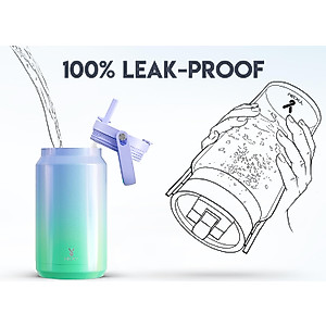 Meoky 50 oz Tumbler with Handle, Stainless Steel Vacuum Insulated Water Bottle, Keeps Cold for 36 Hours, 100% Leak Proof, BPA-free, Non-slip Base (Fairyland)