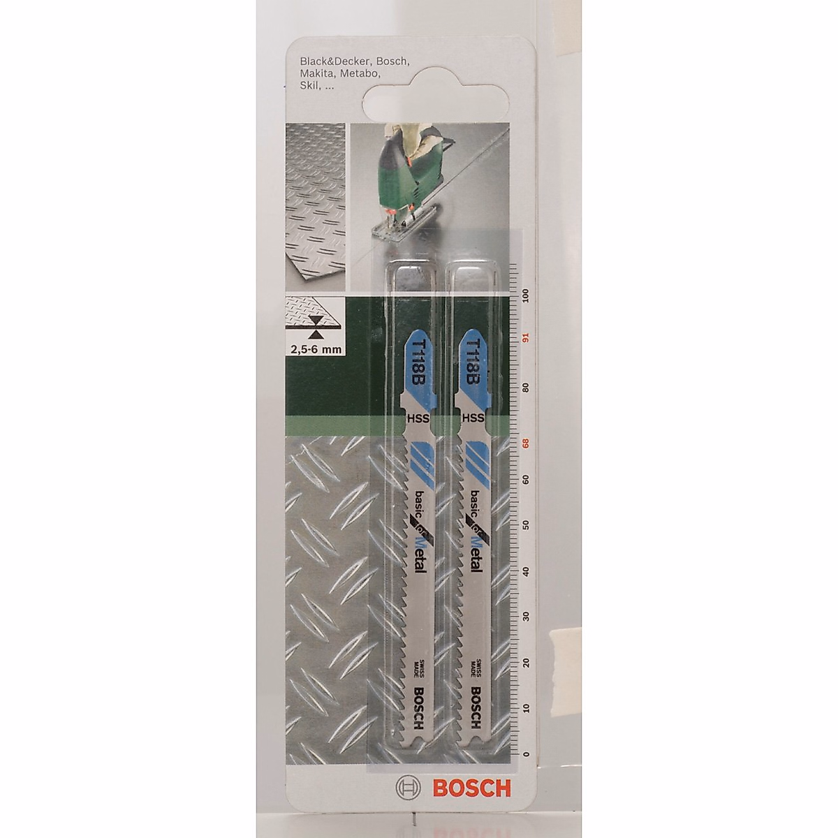 Bosch Home and Garden 2609256730 Jigsaw Blade HSS, T 118 B