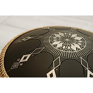 GUDA DRUM Freezbee Morningstar with Rope Decoration and Travel Bag. Best Pan drum