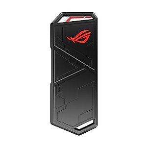 ROG Strix Arion M.2 NVMe SSD Enclosure-USB3.2 GEN2 Type-C, 10Gbps, Aura Sync RGB, Dual USB-C to C and USB-A to C Cables, Thermal Pads, PCIe 2280/2260/2242/2230 M Key/B+M Key, Screwdriver-Free